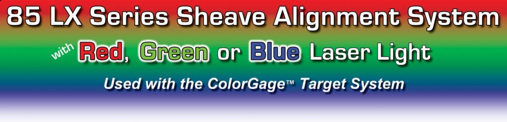 85 LX Series Sheave Alignment System - Laser Tools Co.