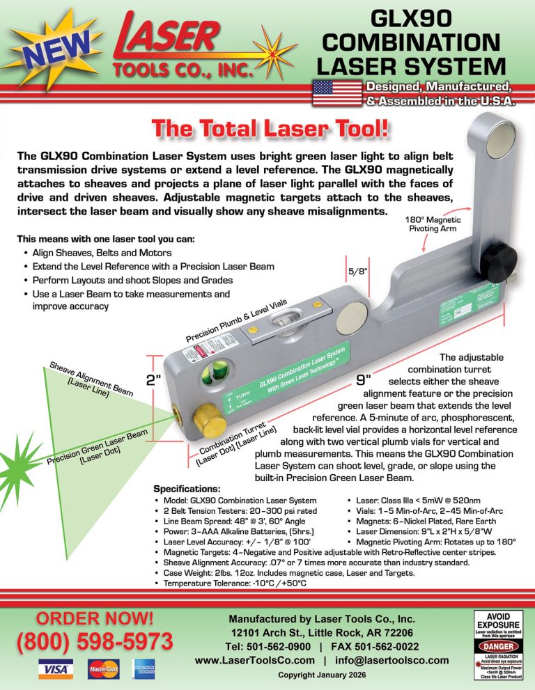 GLX90 Combination Laser System - Laser Tools Co.
